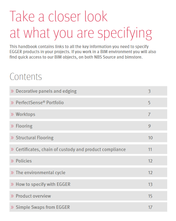 Specifier's Handbook